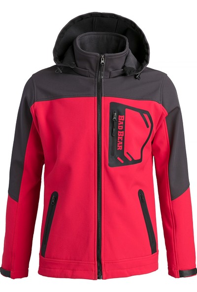 Bad Bear Erkek Outdoor Softshell Ceket Badshell 180213014-RED