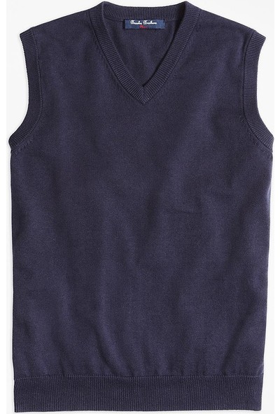 Brooks Brothers V Yaka Triko Süveter