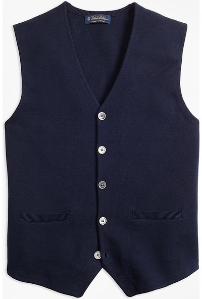 Brooks Brothers Beş Düğmeli Triko Yelek Brooks Brothers Beş Düğmeli Triko Yelek