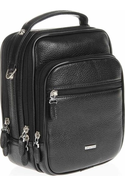 Cengiz Pakel Erkek Deri El Çantası 1726 Siyah