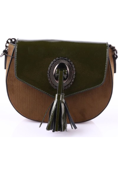 Matthew Cox T622 Kadın Günlük Çanta Haki Süet