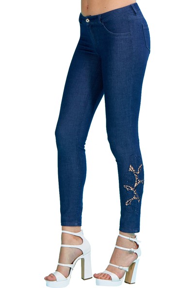 Guitar Kadın 18263-H Lacivert Pantolon