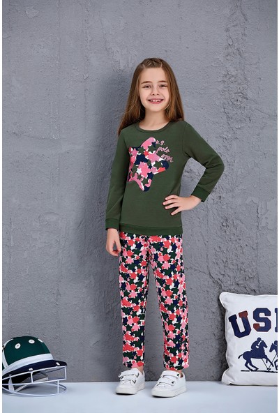 Us Polo Assn Kız Çocuk Eşofman Takım Çağla Yeşili Us Polo Assn Kız Çocuk Eşofman Takım Çağla Yeşili