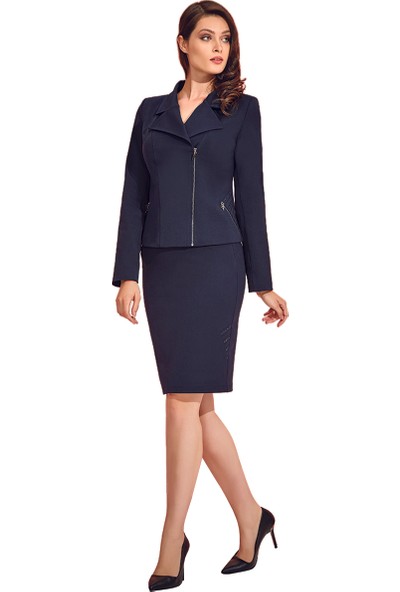 Guitar Kadın 18536 Lacivert Etek