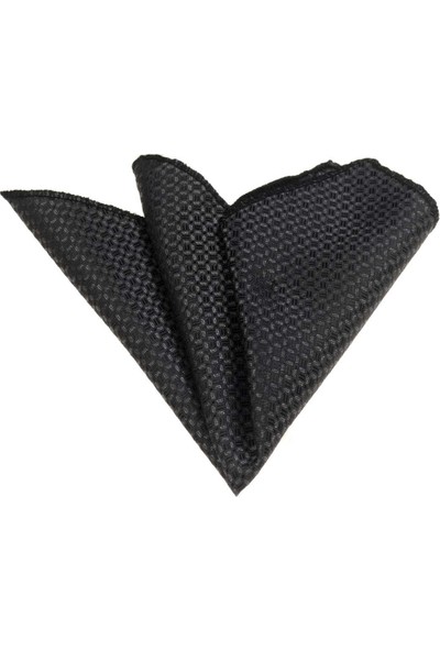 Exve Exclusive Füme Kendinden Desenli Yaka Cep Mendili