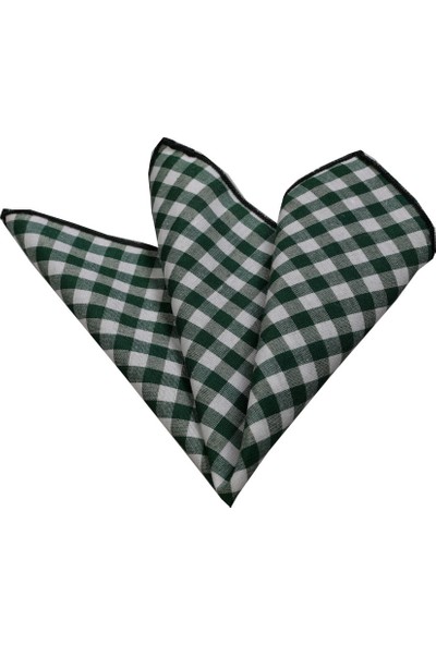 Exve Exclusive Yeşil Beyaz Pötikare Cep Yaka Mendili Exve Exclusive Yeşil Beyaz Pötikare Cep Yaka Mendili