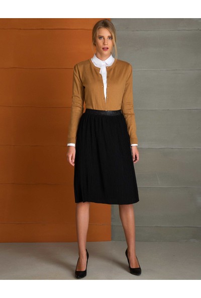 Pierre Cardin Kadın Kahverengi Triko Hırka 50197321-VR015