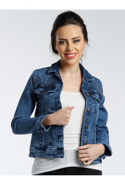 Twister Jeans Kadın Kot Ceket J18-01