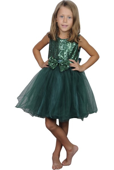 Butikhappykids Kız Çocuk Zümrüt Yeşili Payetli Kısa Kabarık Prenses Elbisesi Butikhappykids Kız Çocuk Zümrüt Yeşili Payetli Kısa Kabarık Prenses Elbisesi