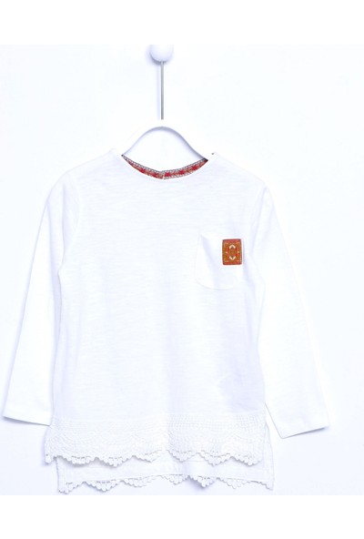 Silversun Kız Çocuk Örme Bisiklet Yakalı Bluz BK 210433