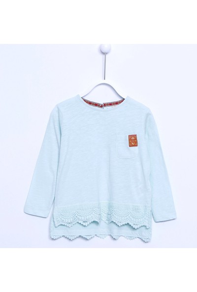 Silversun Kız Çocuk Örme Bisiklet Yakalı Bluz BK 210433