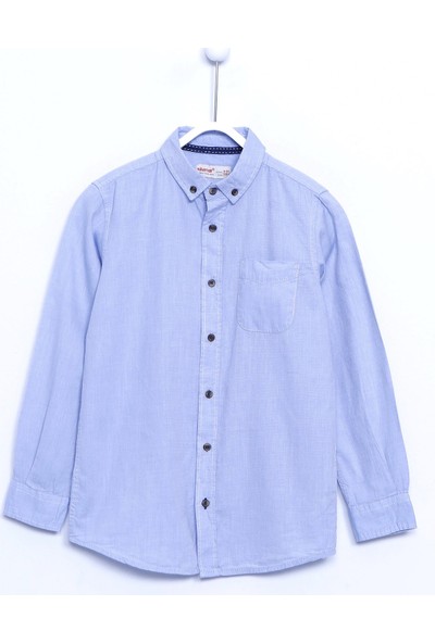 Silversun Erkek Çocuk Dokuma Cepli Gömlek GC 310614