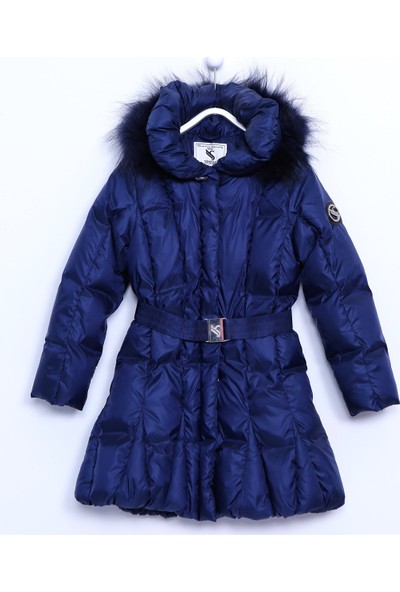 Silversun Kız Çocuk Dokuma Kapüşonlu Mont MC 23693