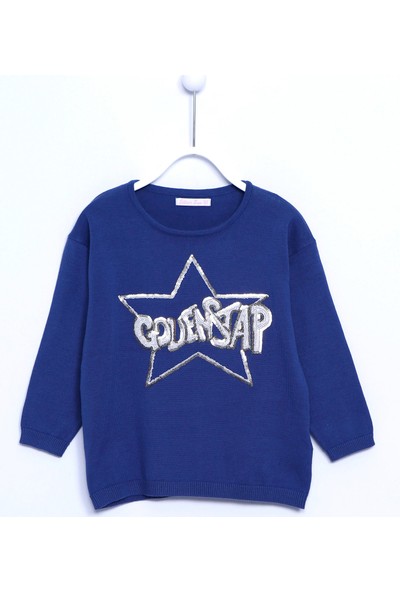 Silversun Kız Çocuk Örme Ribanalı Kazak T 210704