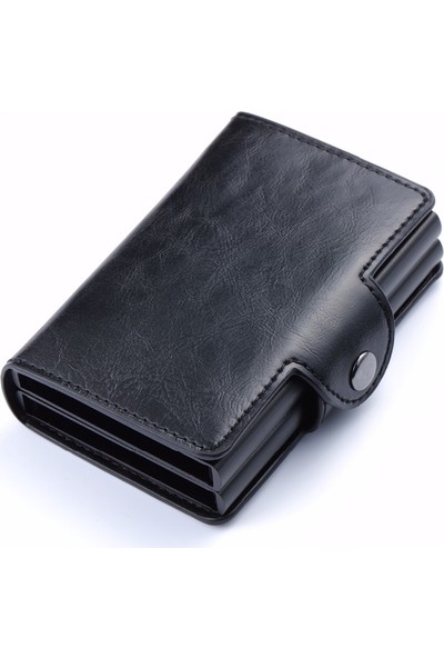 Vendas Çiftli Akıllı Kartlıklı Cüzdan - Siyah