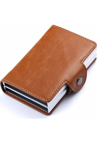 Vendas Çiftli Akıllı Kartlıklı Cüzdan - Açık Kahve
