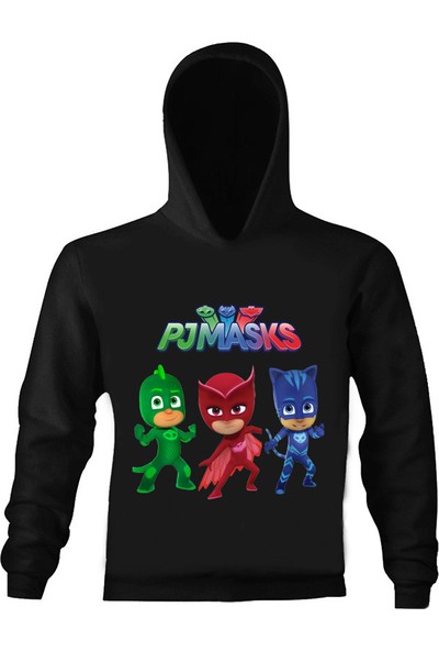 Art T-Shirt Pijamaskeliler Çocuk Kapüşonlu Sweatshirt