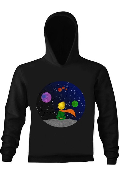 Art T-Shirt Küçük Prens Gezegen Çocuk Kapüşonlu Sweatshirt