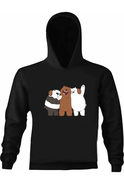 Art T-Shirt Kafadar Ayılar Çocuk Kapüşonlu Sweatshirt Art T-Shirt Kafadar Ayılar Çocuk Kapüşonlu Sweatshirt