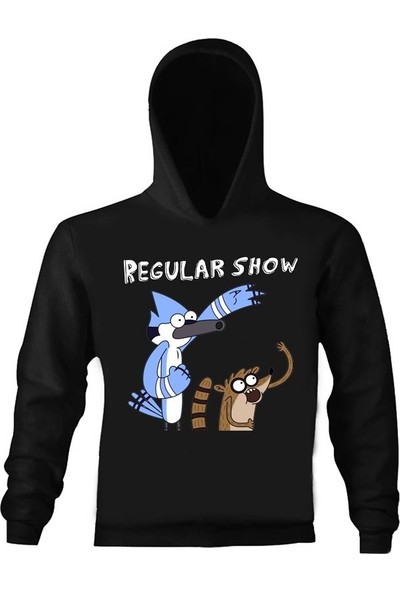 Art T-Shirt Regular Show Mordecai Rigby Çocuk Kapüşonlu Sweatshirt Art T-Shirt Regular Show Mordecai Rigby Çocuk Kapüşonlu Sweatshirt