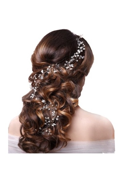 Gelinsacaksesuar Gelin Tacı Gelin Saç Aksesuarı Uzun Tac 90Cm Gelinsacaksesuar Gelin Tacı Gelin Saç Aksesuarı Uzun Tac 90Cm