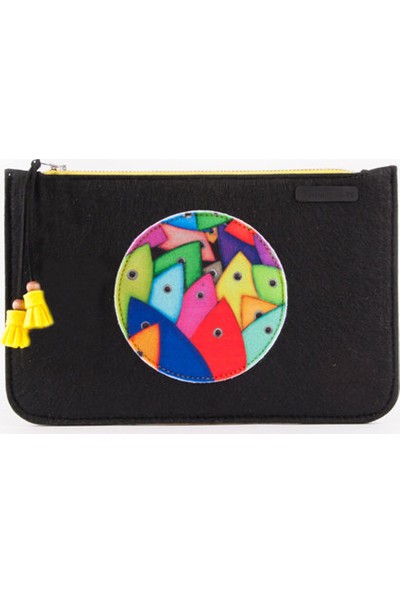 Biggdesign Bereket Balıkları Portföy Keçe Çanta