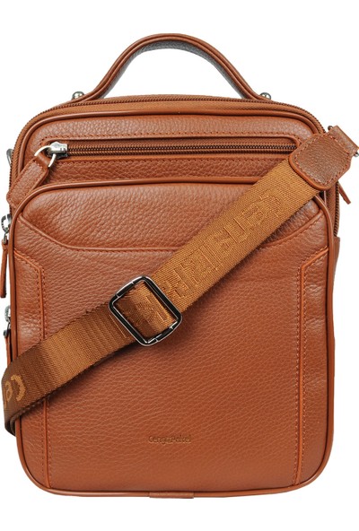 Cengiz Pakel Hakiki Deri Evrak Çantası Cp1786 Taba