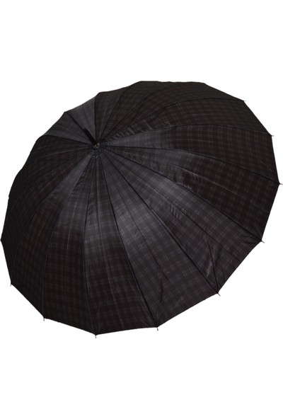City Vision Kare Desen Rüzgara Dayanıklı Baston Şemsiye City Vision Kare Desen Rüzgara Dayanıklı Baston Şemsiye