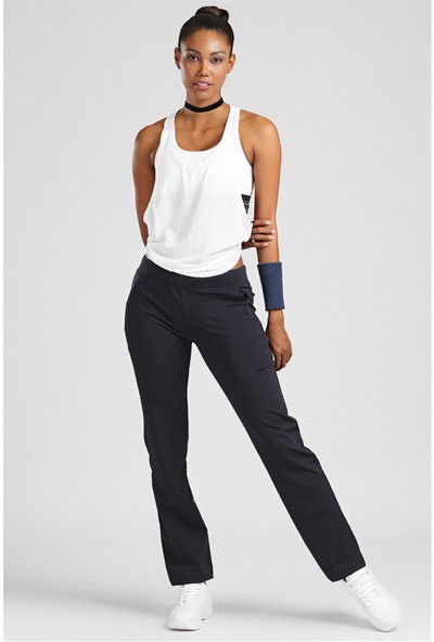 Tommy Life Klasik Cep Fermuarlı Lacivert Kadın Eşofman Alt