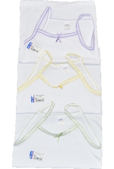 Seher İp Askılı Kız Çocuk Atlet 6 Lı Paket