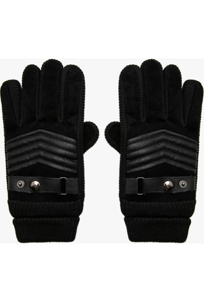 Koton Erkek Deri Görünümlü Eldiven