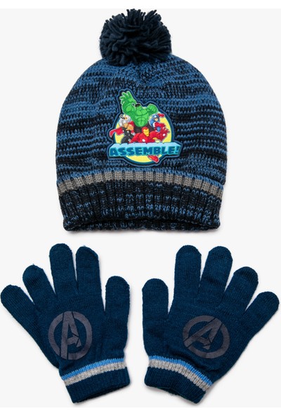 Koton Kids Erkek Çocuk Marvel İşlemeli Bere Seti Koton Kids Erkek Çocuk Marvel İşlemeli Bere Seti