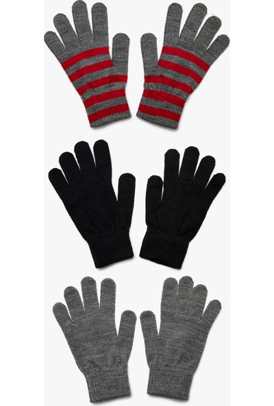 Koton Kids Erkek Çocuk 3'Lü Eldiven