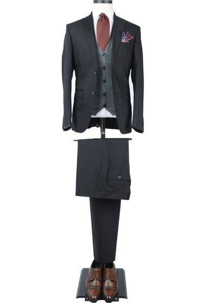 Centone Takım Elbise Düz Renk Regular Fit 6 Drop 15-366