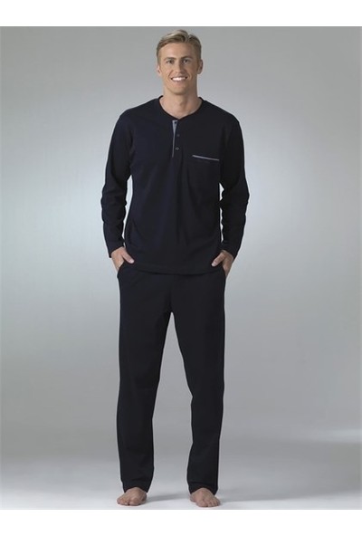 Pierre Cardin 5454 Pamuklu Penye Uzun Kol Erkek Pijama Takım Pierre Cardin 5454 Pamuklu Penye Uzun Kol Erkek Pijama Takım