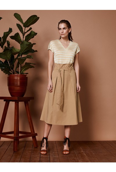Koton Kadın Beli Bağlamalı Etek