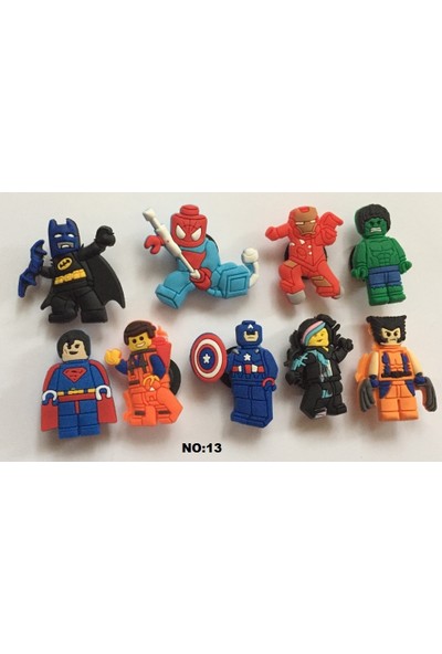 Jibbitz Crocs Terlik Süsleri 9 Adet Jibbitz Crocs Terlik Süsleri 9 Adet