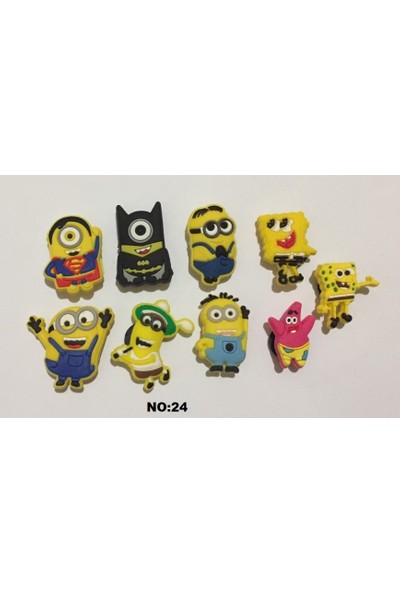 Jibbitz Crocs Terlik Süsleri 9 Adet Jibbitz Crocs Terlik Süsleri 9 Adet