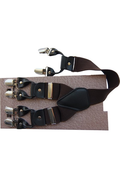 Kemer Sepeti Kahve Renkli Altı Klipsli Pantolon Askısı Kemer Sepeti Kahve Renkli Altı Klipsli Pantolon Askısı