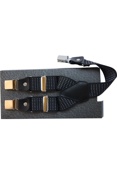 Kemer Sepeti Siyah Puantiyeli Pantolon Askısı Kemer Sepeti Siyah Puantiyeli Pantolon Askısı