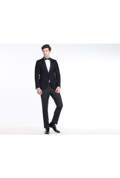 KİP Desenli Dokuma Smokin Ceket KİP Desenli Dokuma Smokin Ceket
