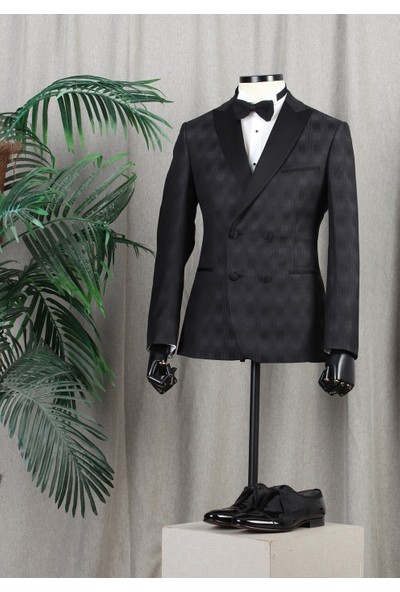 Ramsey Desenli Dokuma Smokin Ceket Ramsey Desenli Dokuma Smokin Ceket