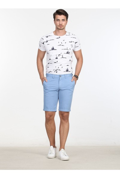 Ramsey Düz Dokuma Bermuda