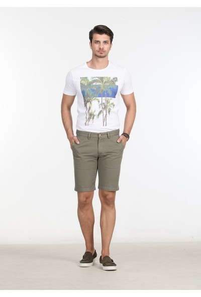 Ramsey Düz Dokuma Bermuda