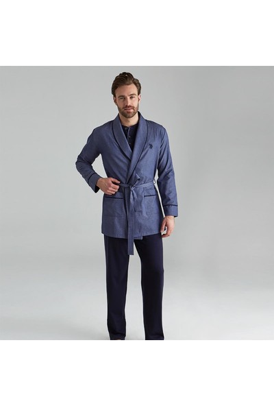 U.S. Polo Assn. Erkek Damat Çeyiz Pijama Takım Robdöşambr Lacivert 12000 U.S. Polo Assn. Erkek Damat Çeyiz Pijama Takım Robdöşambr Lacivert 12000