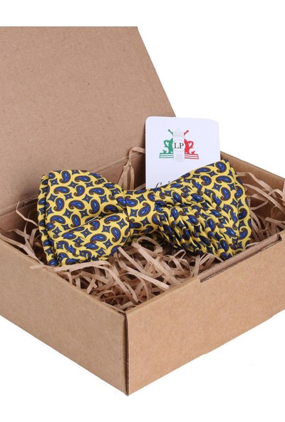 La Pescara Sarı Şal Desen Pilise Papyon CRB12