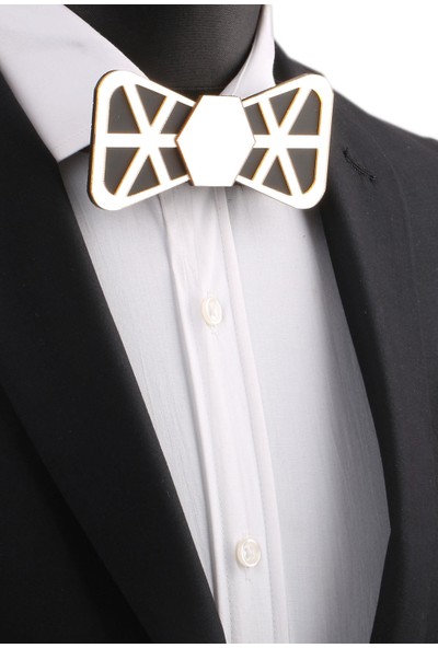 La Pescara Altın Renk Aynalı Pleksi Papyon PLK106