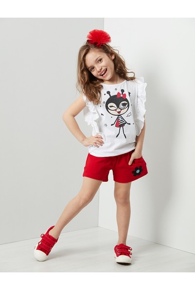 Denokids Bug Love Şort Takım