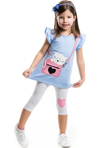 Denokids Çantada Pisi Tunik Takım