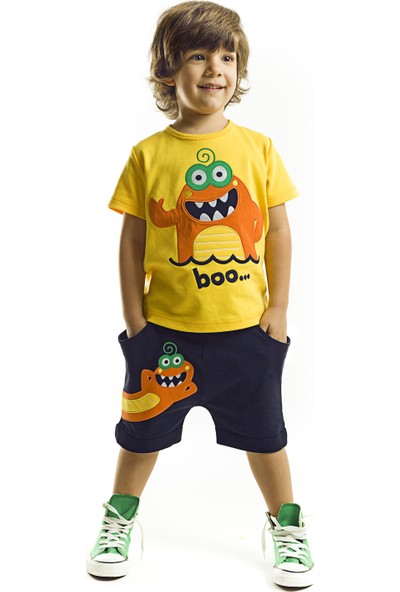 Denokids Lake Monster Şort Takım
